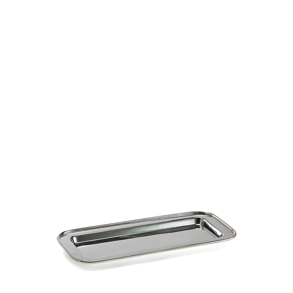 Silver Medium Rectangle Bar Tray Ralph Lauren Home 1