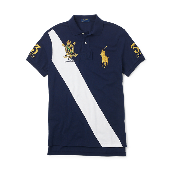 French Navy Classic-Fit Banner Polo Polo Ralph Lauren 1