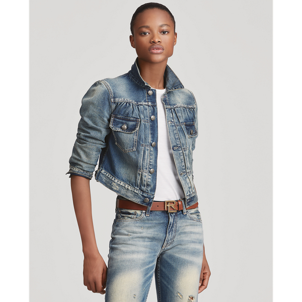 Perry Cropped Trucker Jacket | Ralph Lauren UK