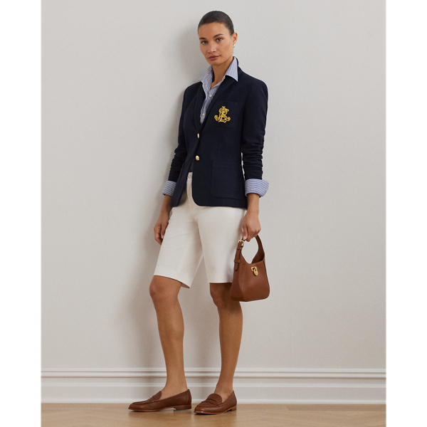 White Bi-Stretch Twill Short Lauren 1