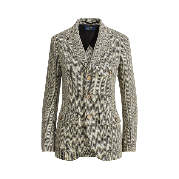 Linen-Blend Herringbone Blazer for Women | Ralph Lauren® IE
