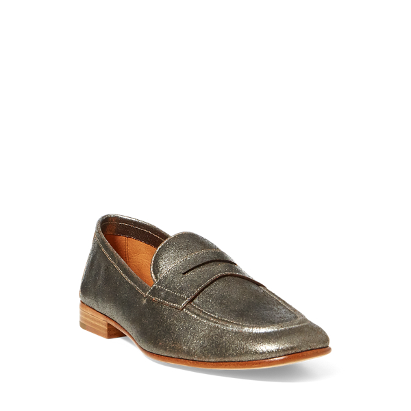 Ashtyn Metallic Leather Loafer for Women | Ralph Lauren® PA