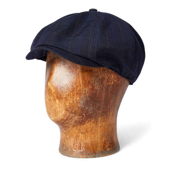 Windowpane Wool Newsboy Cap for Men | Ralph Lauren® PT