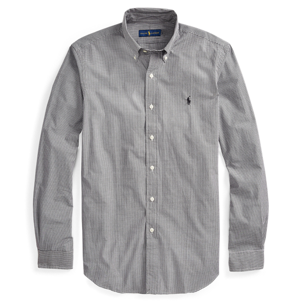 Popelinehemd mit Mini-Gingan für Men | Ralph Lauren® DE