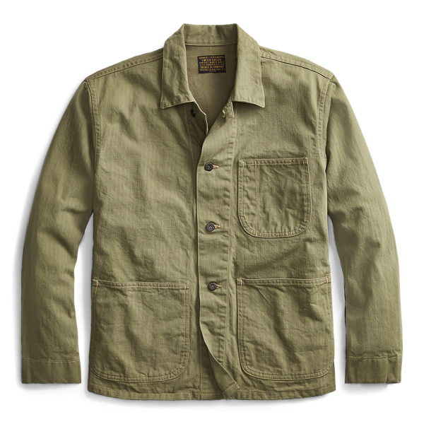 Giacca in cotone a spina di pesce da uomo | Ralph Lauren® IT