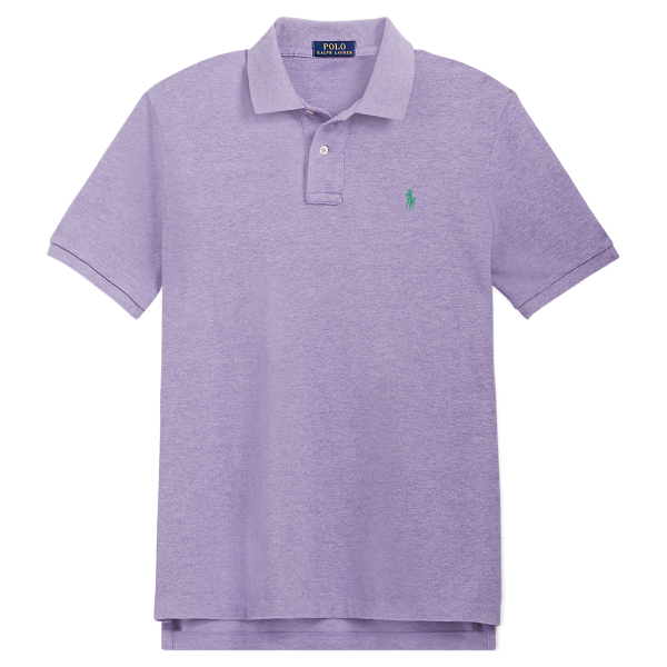 New Lilac Heather Classic Fit Mesh Polo Shirt Polo Ralph Lauren 1