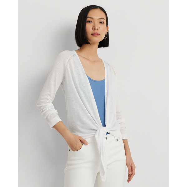 Camisola de malha em mistura de linho para mulher | Ralph Lauren® PT