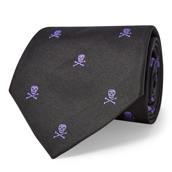 Skull-and-Bones Silk Repp Tie for Men | Ralph Lauren® IN