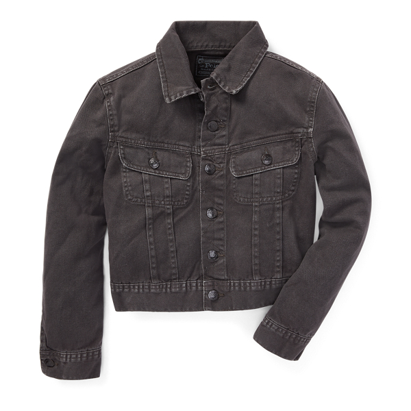 Flag Denim Trucker Jacket para rapazes | Ralph Lauren® PT