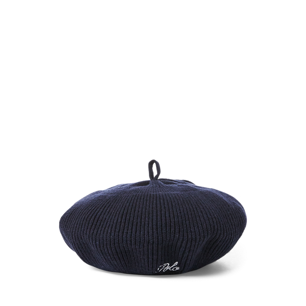 Embroidered Wool Beret para raparigas | Ralph Lauren® PT