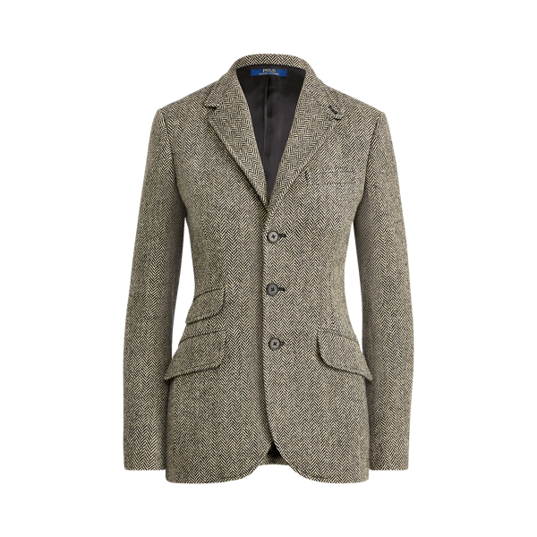 Herringbone Tweed Blazer for Women | Ralph Lauren® UK