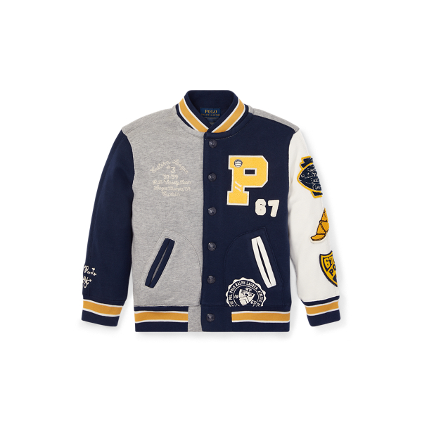 Twill Terry Letterman Jacket for Children | Ralph Lauren® AM
