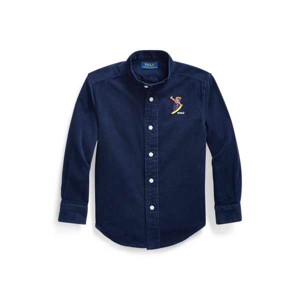 Snowboard Bear Corduroy Shirt voor Children | Ralph Lauren® BE
