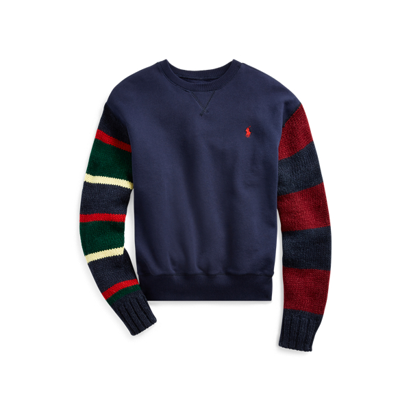 Hybrid Striped-Arm Jumper for Women | Ralph Lauren® UK