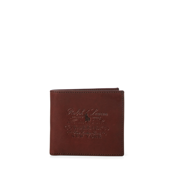 Brown Heritage Full-Grain Wallet Polo Ralph Lauren 1