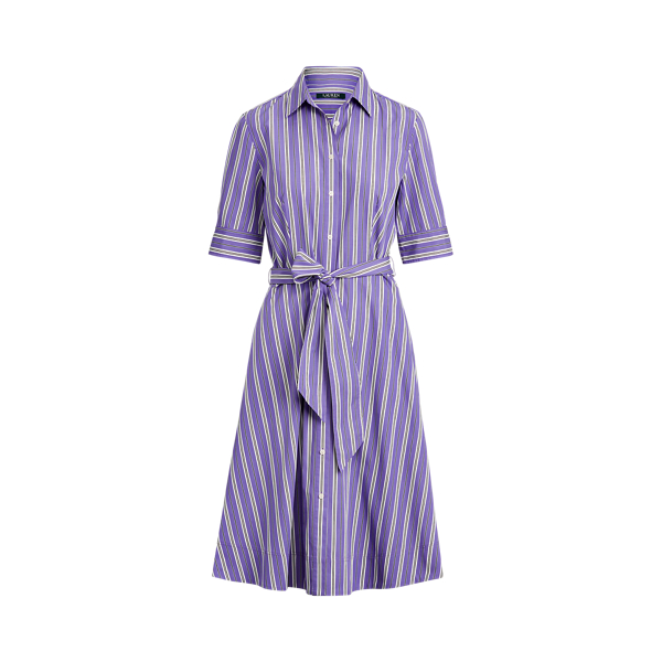 Belted Cotton Shirtdress Lauren 1