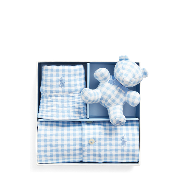 Gingham 3-Piece Gift Set for Baby | Ralph Lauren® GI