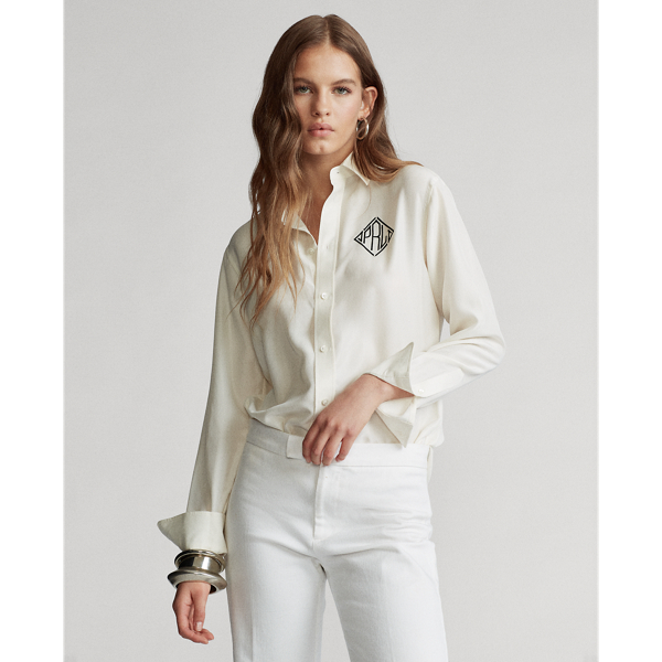 Silk Broadcloth Shirt for Women | Ralph Lauren® CL