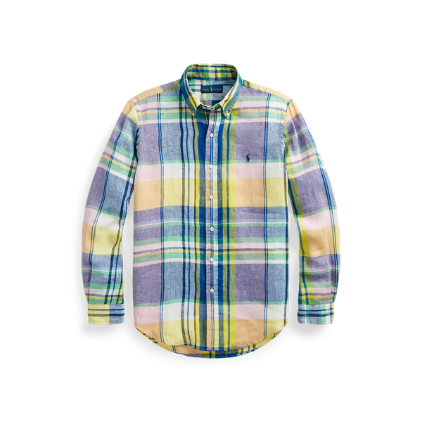 Chemise écossaise cintrée lin pour Men | Ralph Lauren® BE
