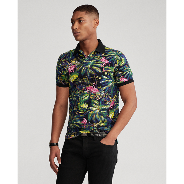Slim Fit Tropical Mesh Polo for Men | Ralph Lauren® UK