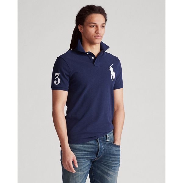 Custom Slim Fit Big Pony Mesh Polo Shirt for Men | Ralph Lauren® BR