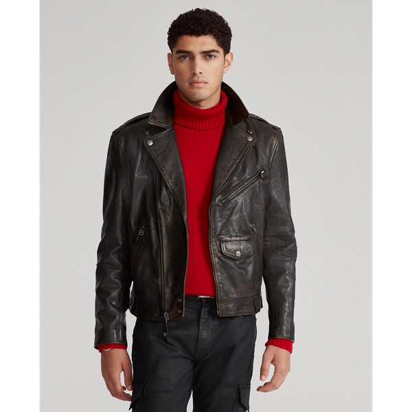 The Iconic Leather Motorcycle Jacket for Men | Ralph Lauren® IN