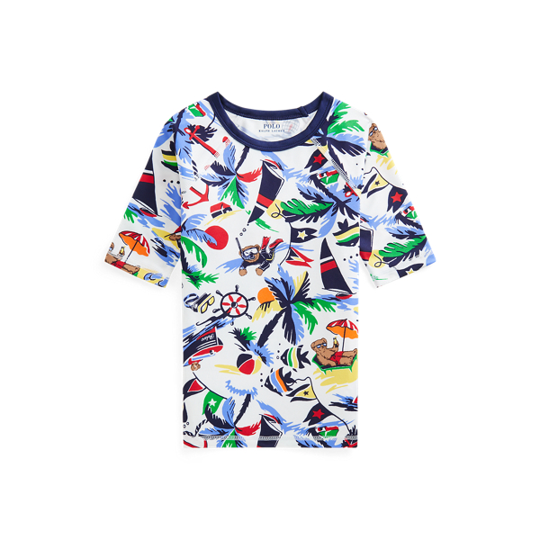 Polo Bear Stretch Jersey Rash Guard for Children | Ralph Lauren® GI