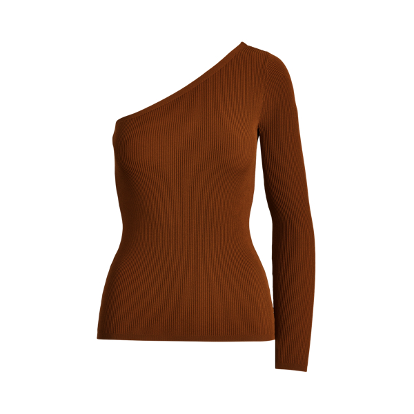 Ribbed One-Sleeve Shirt for Women | Ralph Lauren® UK