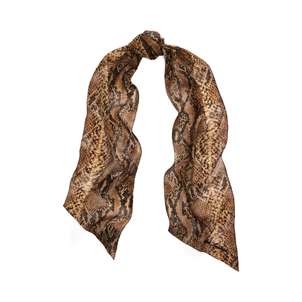 Mulberry Silk–Blend Snakeskin Scarf für Women | Ralph Lauren® DE