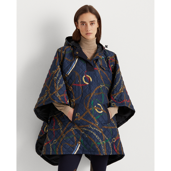 Equestrian Quilted Poncho for Women | Ralph Lauren® UK