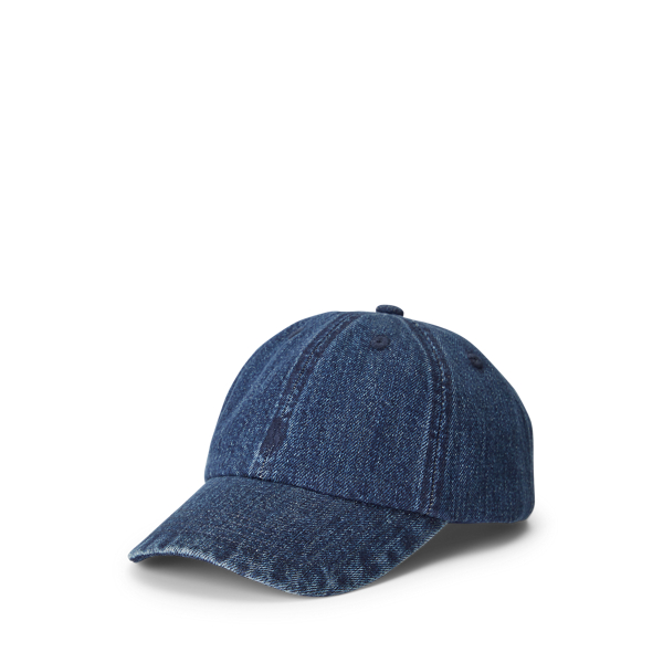 Indigo Denim Ball Cap for Children | Ralph Lauren® IN