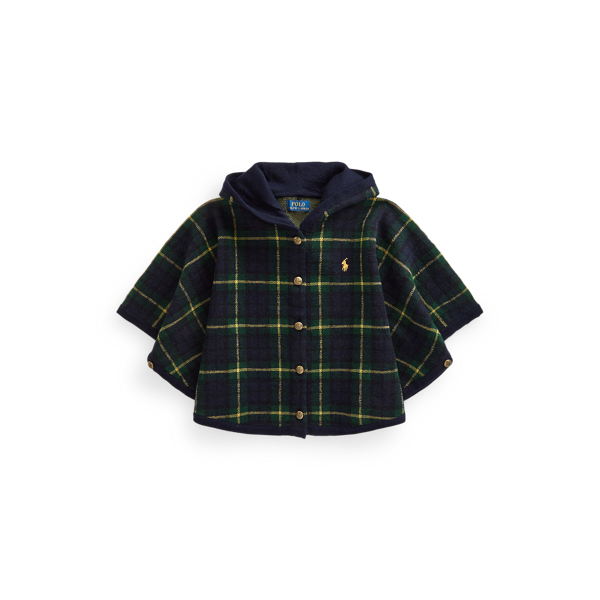 Geruite wollen poncho voor Children | Ralph Lauren® NL