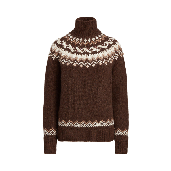 Pull col roulé Fair Isle décoré pour femme | Ralph Lauren® BE
