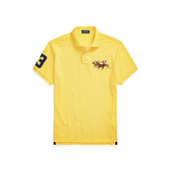 Custom Slim Fit Triple-Pony Polo Shirt