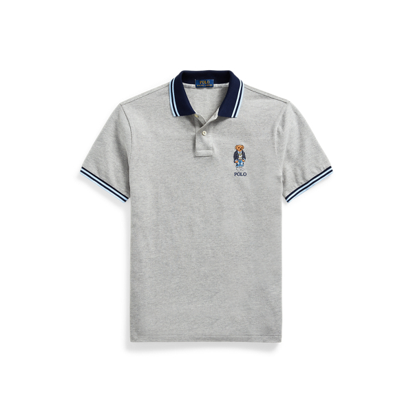 Custom slim mesh Polo-shirt Polo Bear voor heren | Ralph Lauren® NL