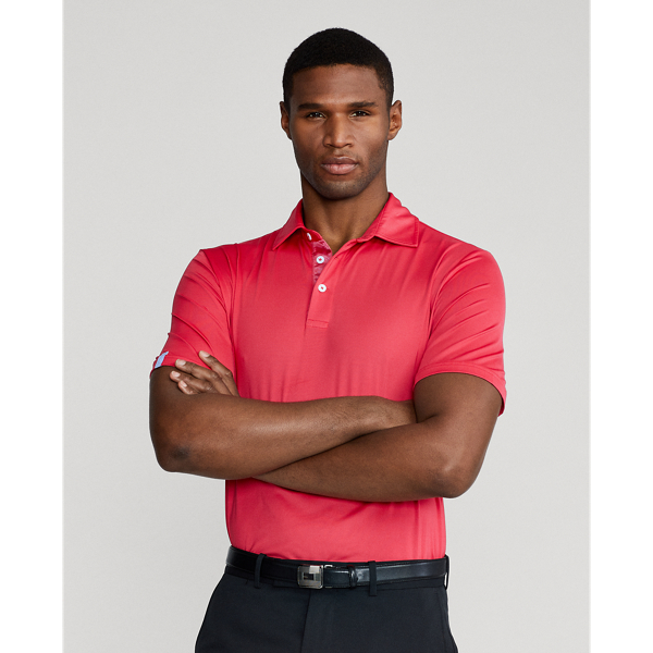 Starboard Red Classic Fit Performance Polo Shirt RLX Golf 1
