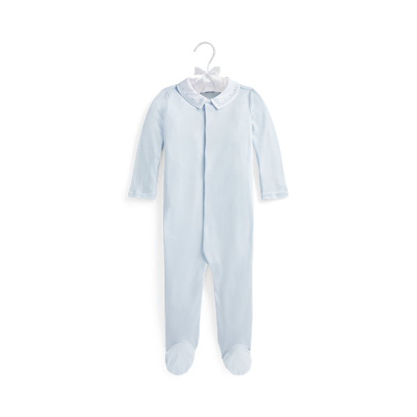 Cotton Interlock Footed Coverall for Baby | Ralph Lauren® UK