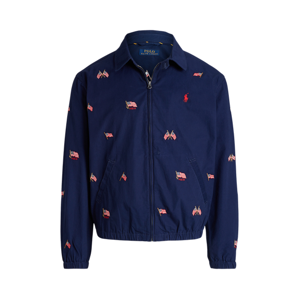 Bayport Flag-Embroidered Poplin Jacket