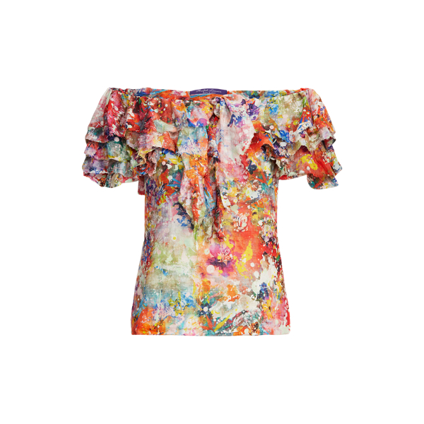 Chemisier Desarae en gaze de lin et soie pour femme | Ralph Lauren® BE