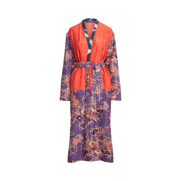 Karly Floral-Print Silk Long Coat for Women | Ralph Lauren® GP
