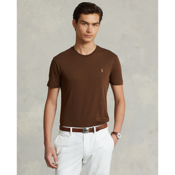 Custom slim fit soft cotton T-shirt voor heren | Ralph Lauren® NL