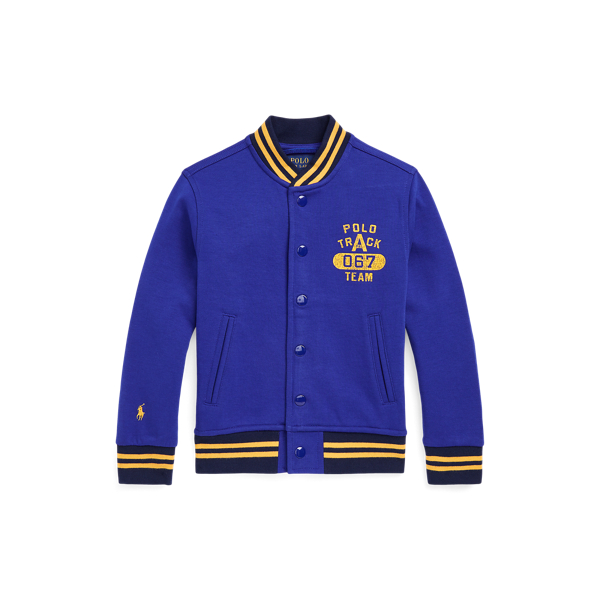 Logo Double-Knit Baseball Jacket | Ralph Lauren® Australia