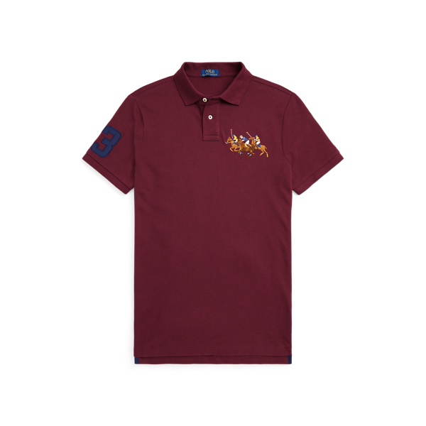 Custom Slim Fit Triple-Pony Polo Shirt