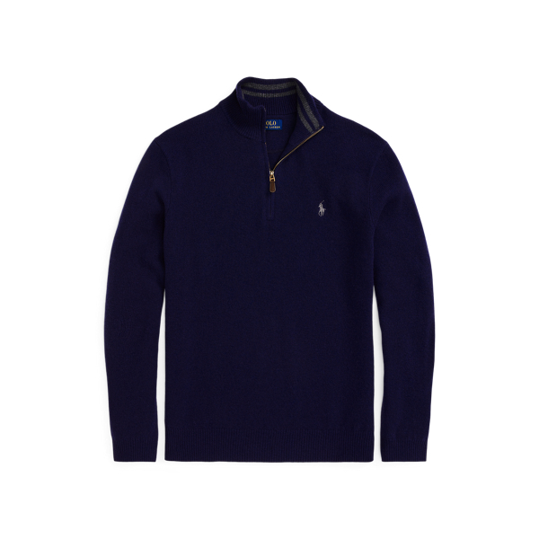 Wool-Cashmere Quarter-Zip Jumper