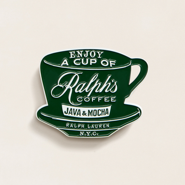 Green And White Ralph’s Coffee Cup Pin Ralph Lauren Home 1