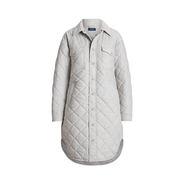 Oversized Quilted Shirt Jacket