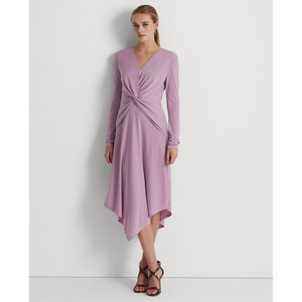 Surplice Jersey Dress