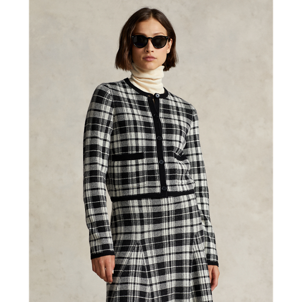 플래드 울 카디건 | Ralph Lauren® Korea