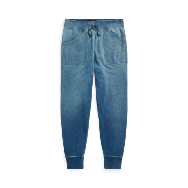 Indigo French Terry Tracksuit Bottoms for Men | Ralph Lauren® UK