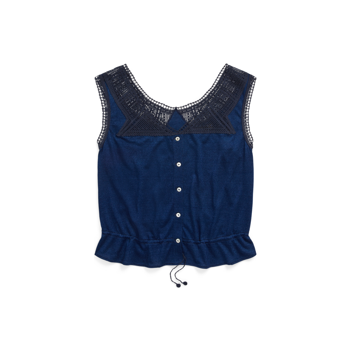 Indigo Crochet-Trim Camisole | Ralph Lauren